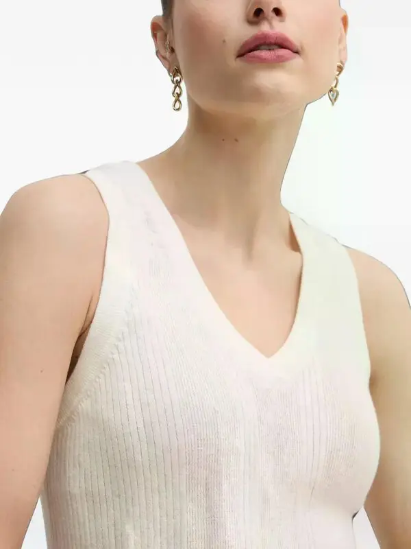MOS MOSH V-neck Rib Knitwear