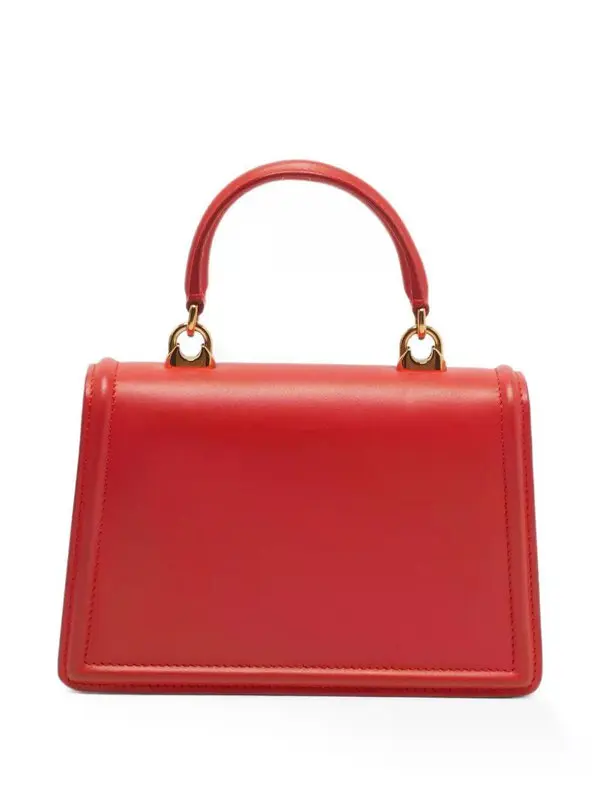 Dolce & Gabbana Small Devotion Leather Tote Bag - Red
