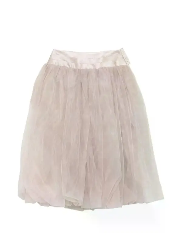 Ermanno Scervino Tulle Layered Midi Skirt - Neutrals
