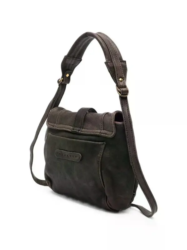 MIALUIS Mini Do Taipan Pleated Leather Shoulder Bag