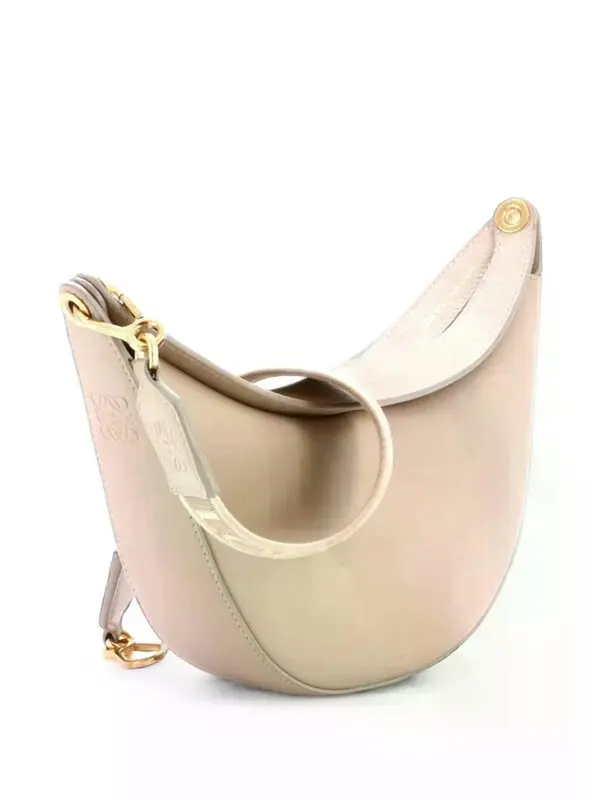 Loewe Luna Leather Hobo Bag - Neutrals