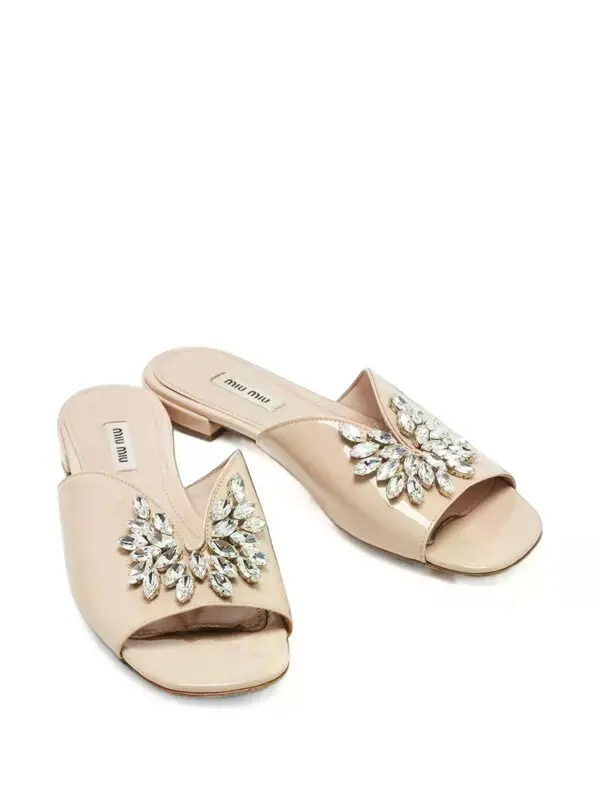 Miu Miu Crystal-embellished Sandals