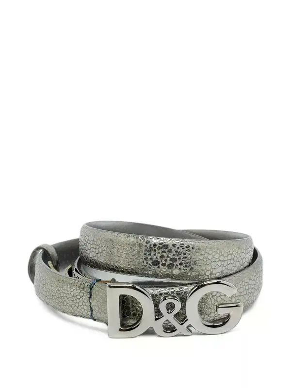 Dolce & Gabbana Logo Plaque Belt