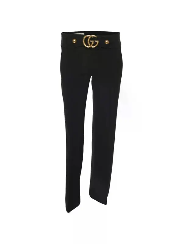 Gucci Logo-plaque Straight-leg Trousers