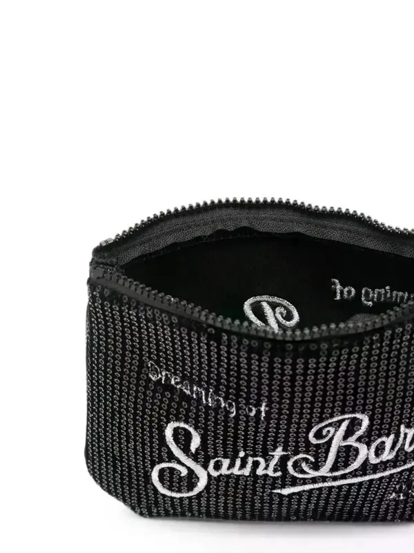 MC2 SAINT BARTH Aline Sequin-embellished Embroidered Clutch Bag
