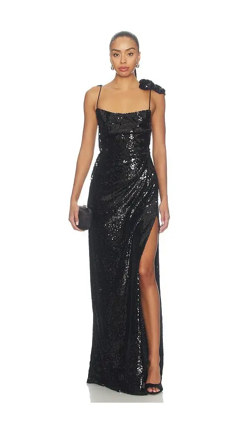 MOTHER OF ALL Etta Sequins Maxi Dress