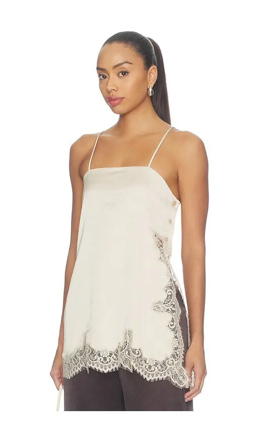Smythe Side Button Cami In . Also - Ivory