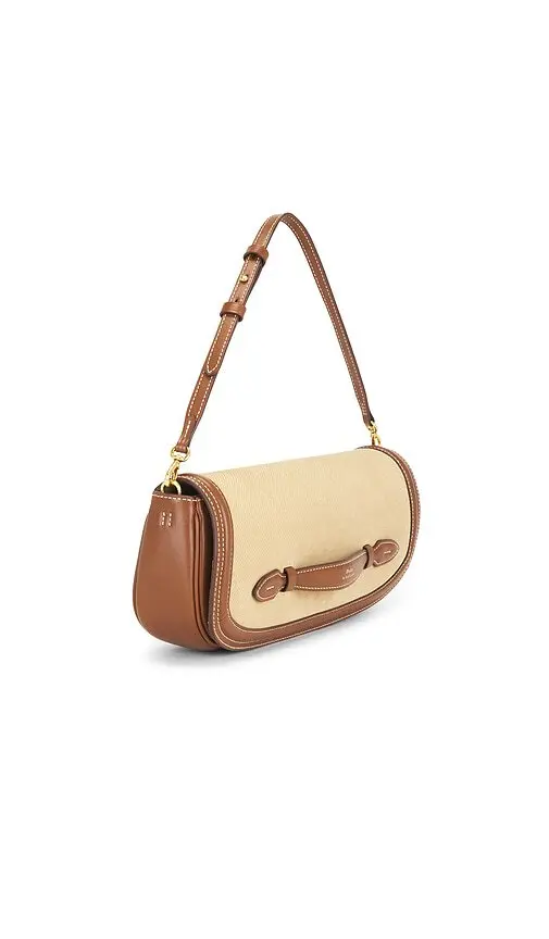 Polo Ralph Lauren Twill Suede Leather Clutch