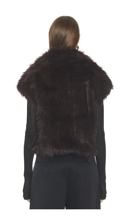 Sanctuary Silky Faux Fur Vest In . Also