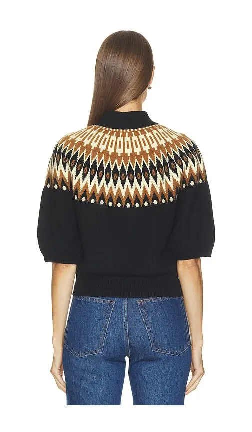 Sanctuary Fairisle Zip Up Cardigen In . Also