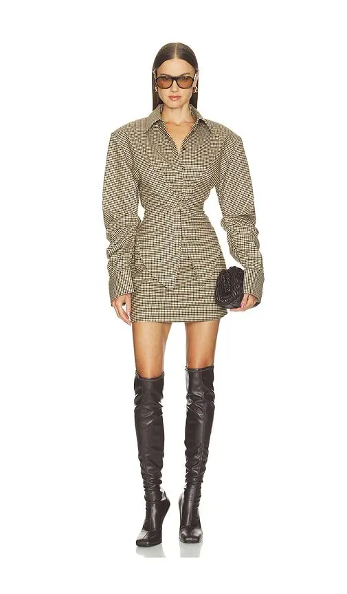 SANS FAFF Check Founder's Blouse In . Also