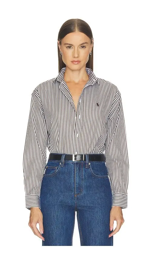 Polo Ralph Lauren Cotton Long Sleeve Blouse In . Also