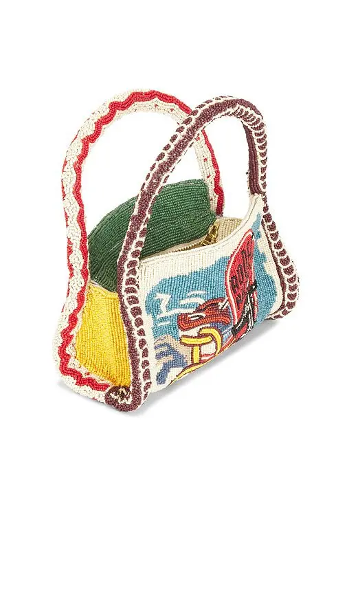 ALEMAIS Ace Beaded Barrel Bag