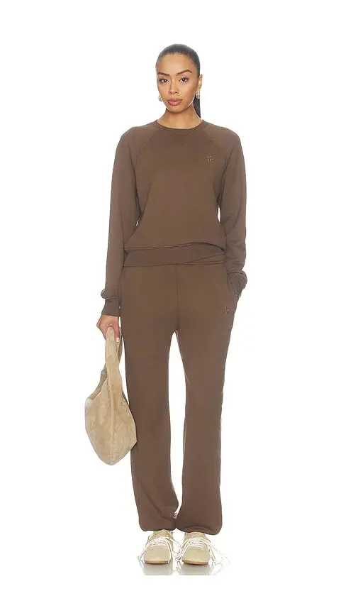 Eterne French Terry Shrunken V-stitch Raglan In . Also