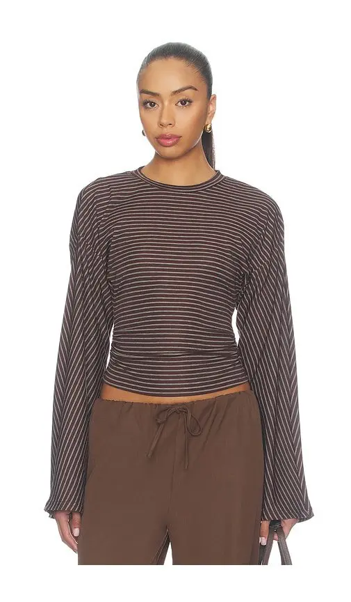 ALL THE WAYS Davey Long Sleeve Top In . Also
