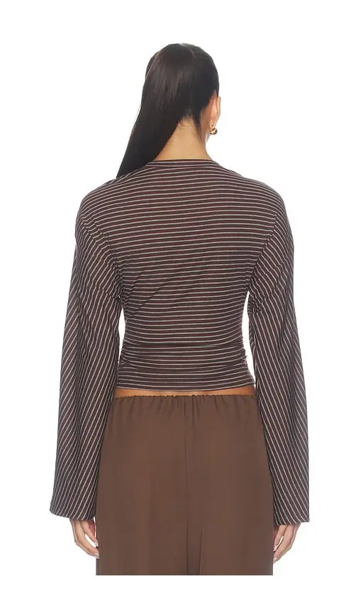 ALL THE WAYS Davey Long Sleeve Top In . Also