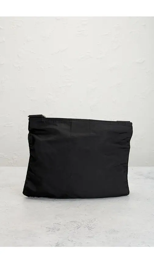 FWRD RENEW Prada Tessuto Flat Messenger Bag