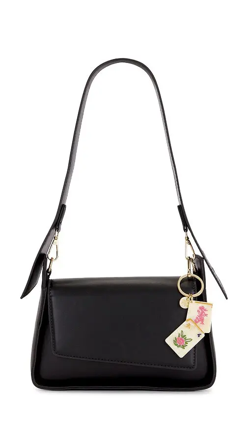 SOLAR ECLIPSE Hand-painted Flower Mahjong Bag Charm & Keychain
