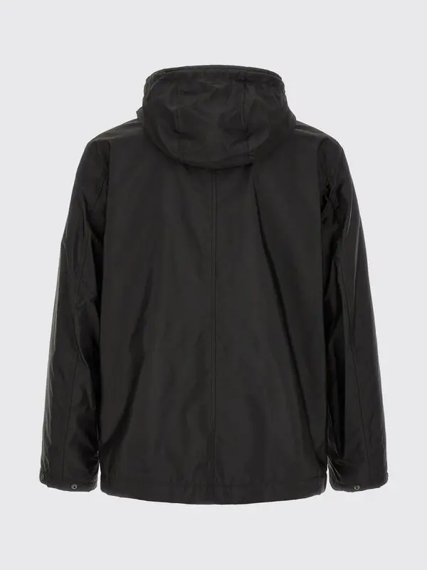Burberry Technical Fabric Windbreaker Jacket With Hood And Zip Closure