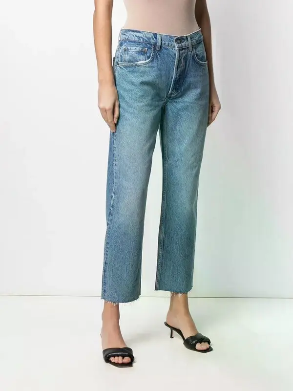 Boyish Mid-rise Cropped Leg Jeans