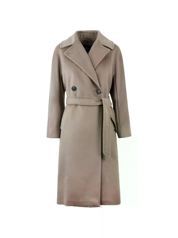 Max Mara Resina Double-breasted Belted Coat - Neutrals