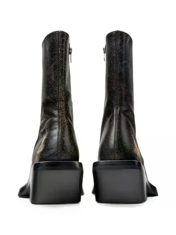 Camper Quetal Cracked-effect Ankle Boots