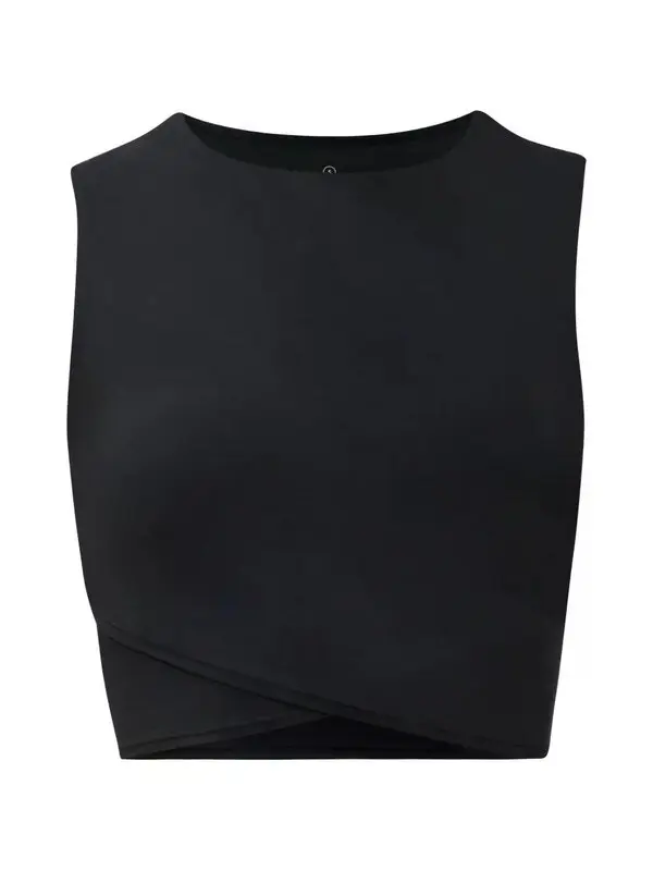 Sweaty Betty All Day Crossover-hem Sleeveless Vest - Black