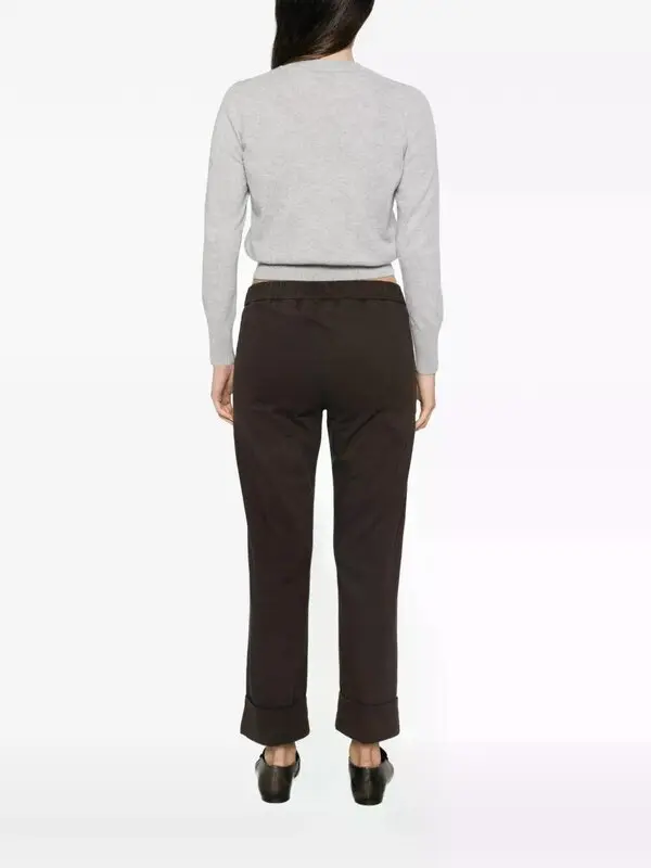 Alpha Studio Button-up Crew-neck Cardigan