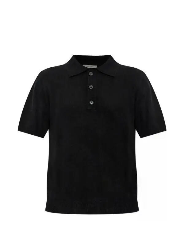 ENTIRE STUDIOS Short-sleeve Polo Sweater - Black