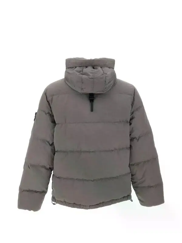 Stone Island Compass Logo Hooded Coat
