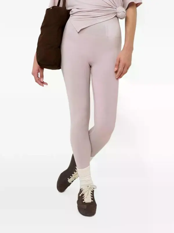 Sweaty Betty Seamless Ribbed-knit Leggings - Pink