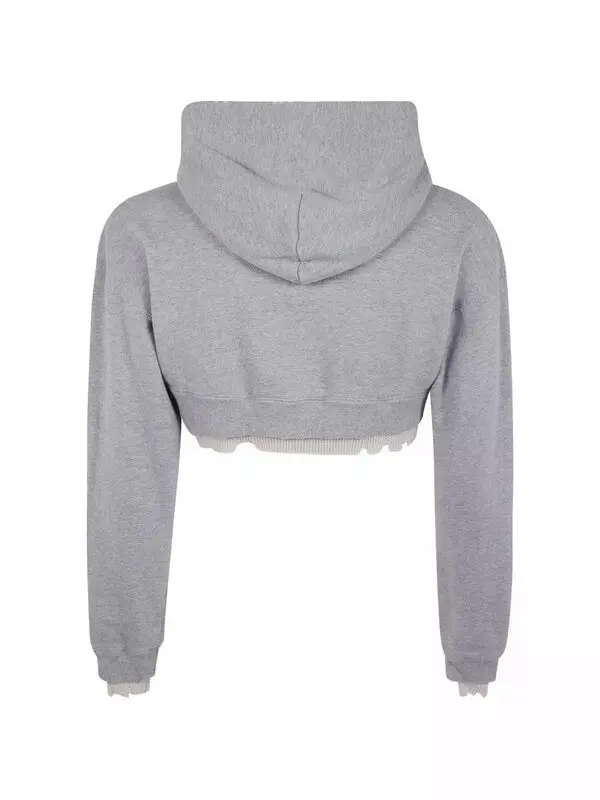 Mihara Yasuhiro Cropped Layered Hoodie
