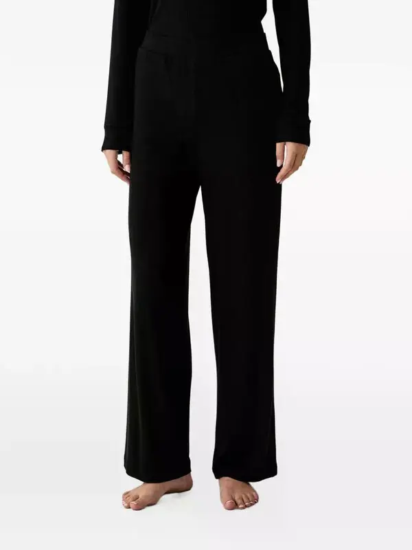 Dkny Ribbed Logo-patch Pajama Set