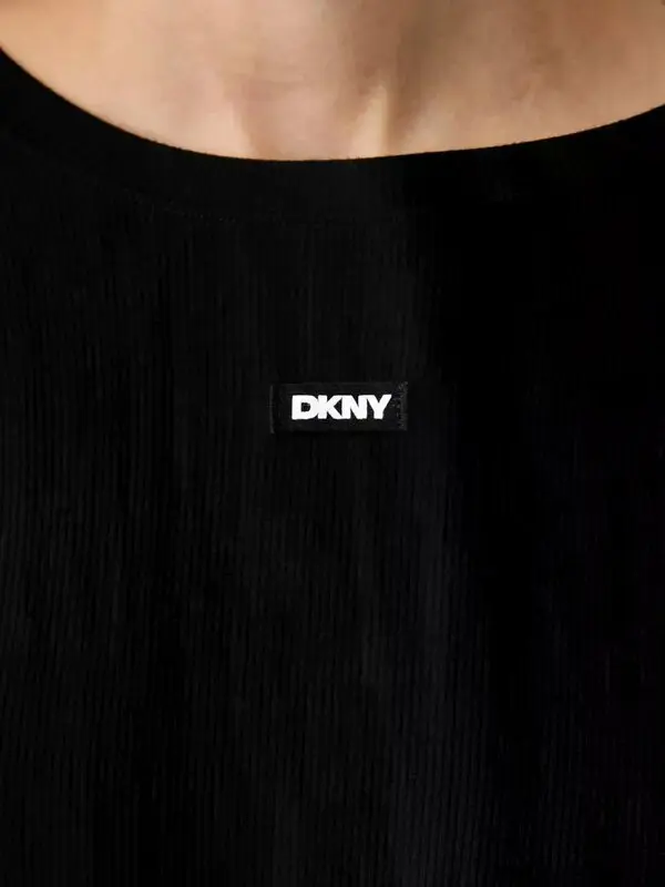 Dkny Ribbed Logo-patch Pajama Set