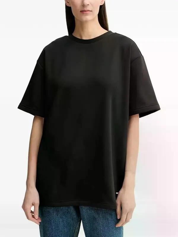 Rains Logo-patch Drop-shoulder T-shirt