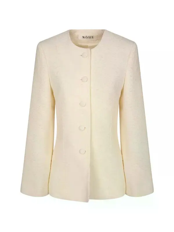 RÓHE Button-up Collarless Jacket