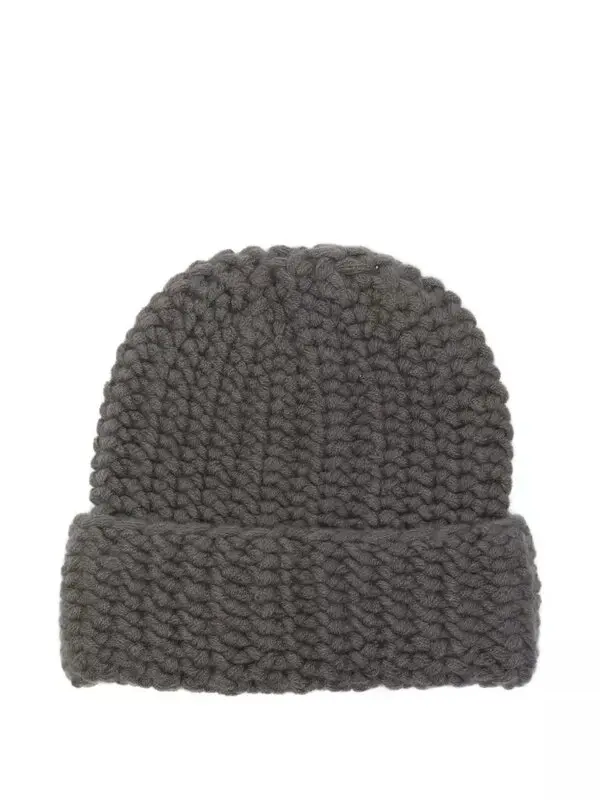 LISKA Arala Chunky-knit Cashmere Beanie Hat - Grey