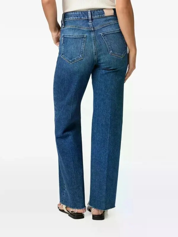 Paige Anessa Raw-hem Wide-leg Jeans