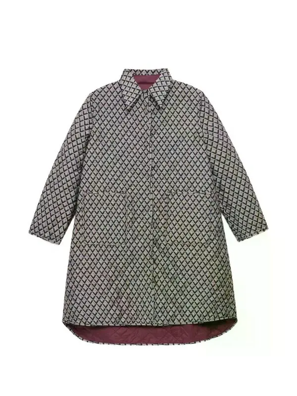 Malìparmi Reversible Geometric-jacquard Coat