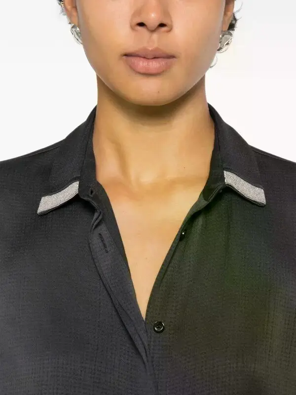 Peserico Embellished-collar Shirt