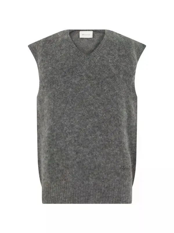 AMI Paris Sleeveless V-neck Sweater