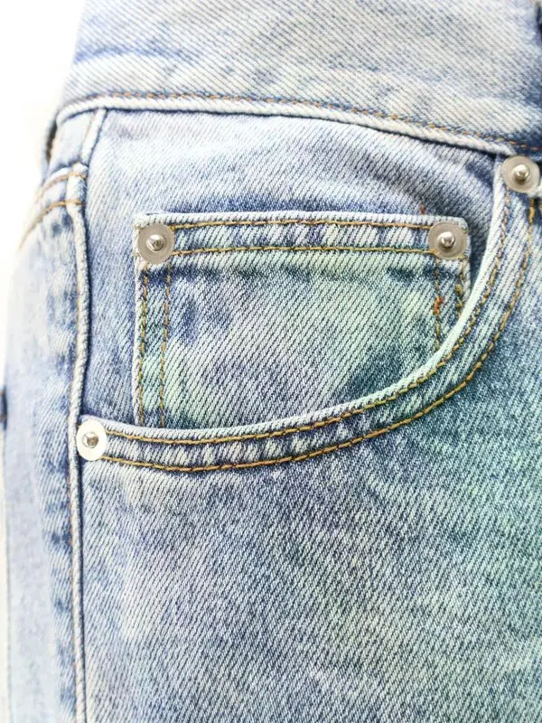 TONYWACK Re-cut Flared Faded Jeans