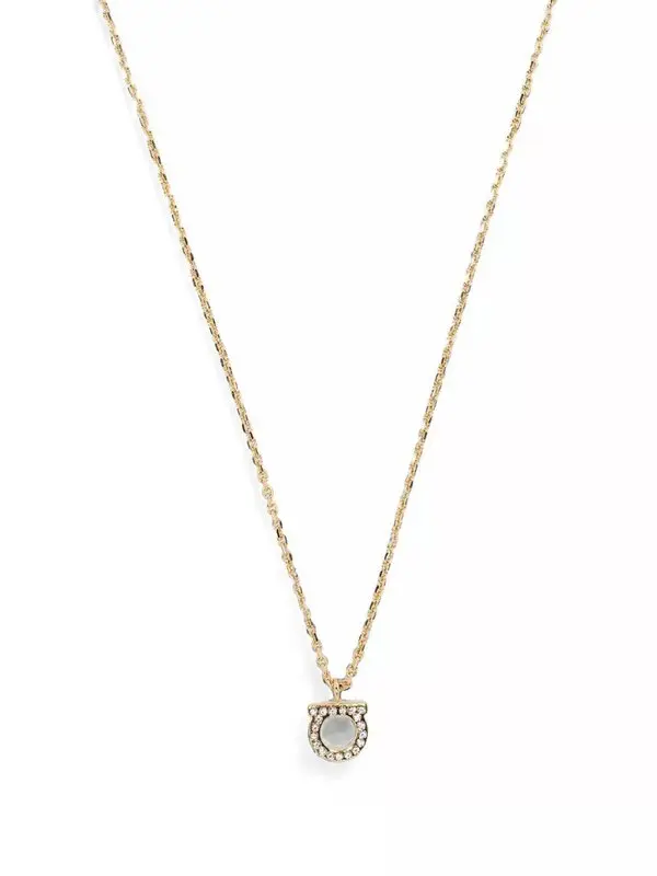 FERRAGAMO Gancini Crystals Necklace