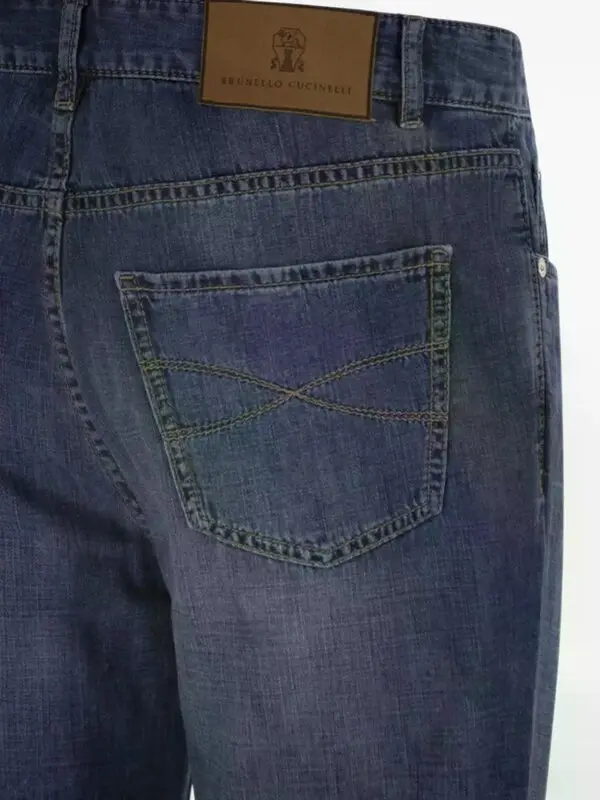 Brunello Cucinelli Traditional-fit Five-pocket Denim Jeans