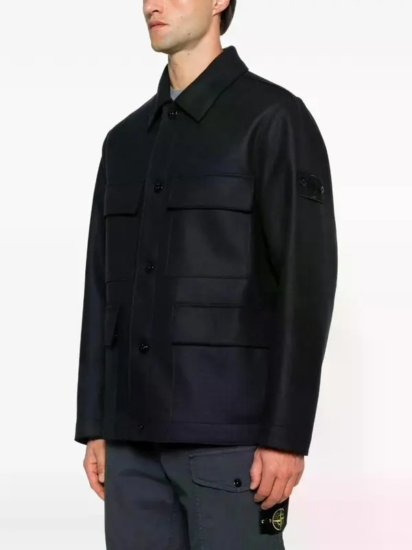 Stone Island Compass Patch Multi-pocket Coat