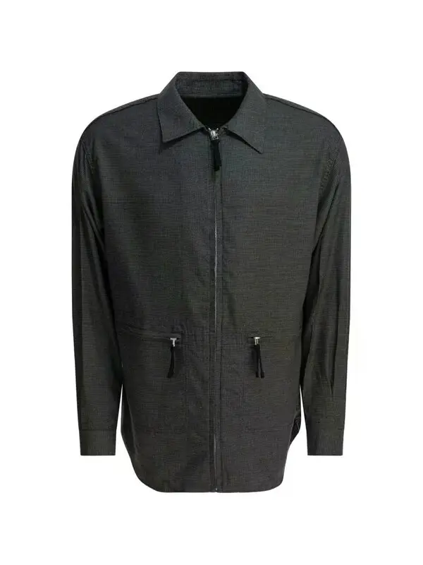 Comme Des Garçons Micro-check Zip-up Jacket