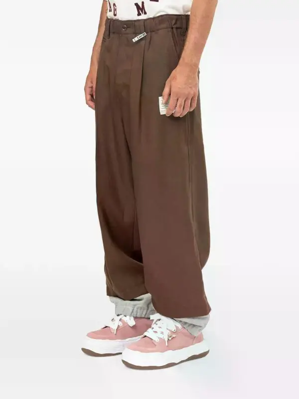 Mihara Yasuhiro Sweat Layered Twill Pants