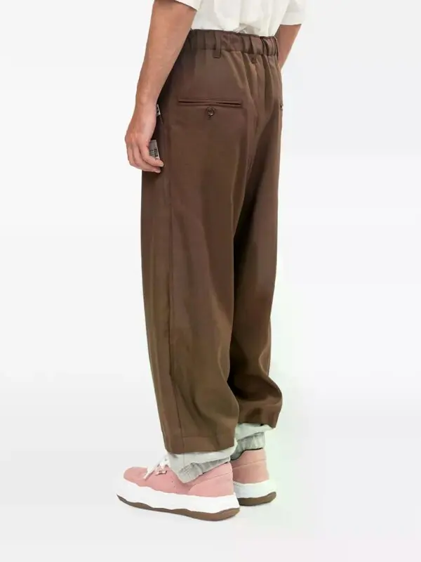 Mihara Yasuhiro Sweat Layered Twill Pants
