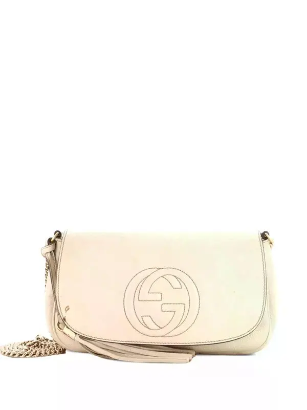 Gucci Soho Chain Leather Medium Crossbody Bag - Neutrals
