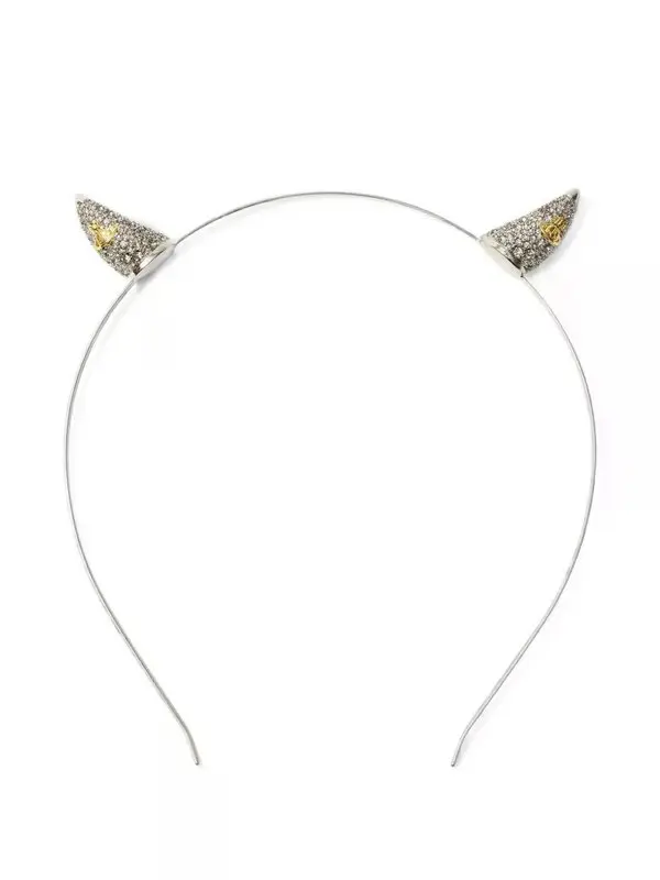 VIVIENNE WESTWOOD Vivienne's Horn Alice Band - Silver